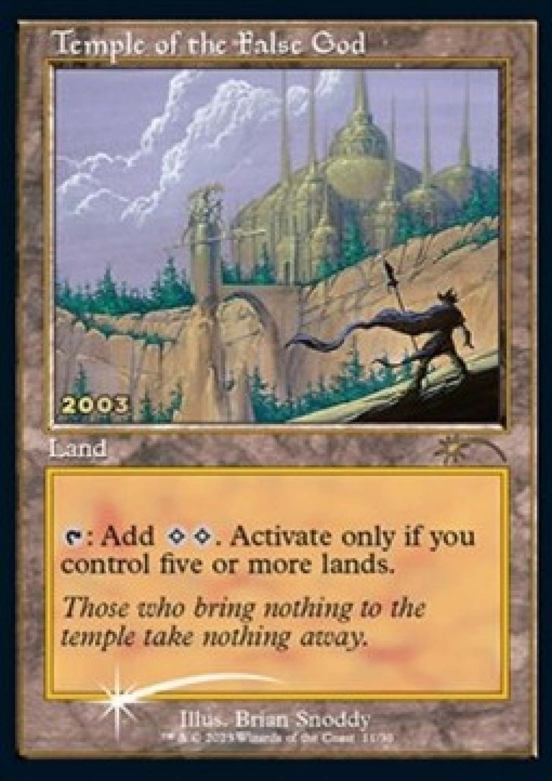 Token: goblin (1 p.to) mtg carte promo temple of the false god - 30th ...